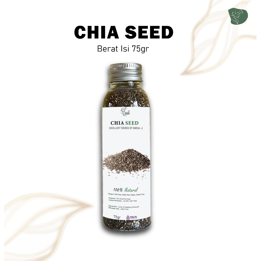 Jual Chia Seed Organik Cia Seed Organic Grade A Premium Quality Botol ...