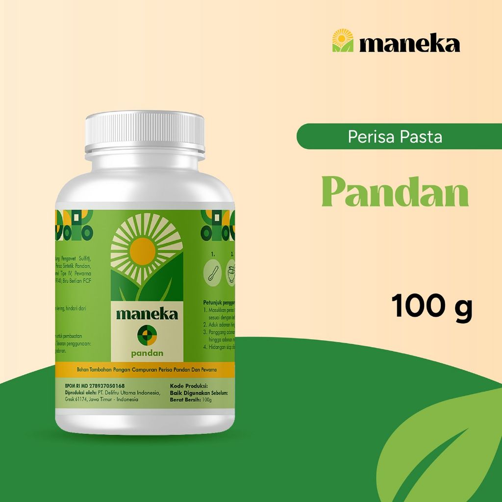 Jual Maneka Pandan Perisa Pasta - Aroma Perasa & Pewarna Makanan Rasa ...