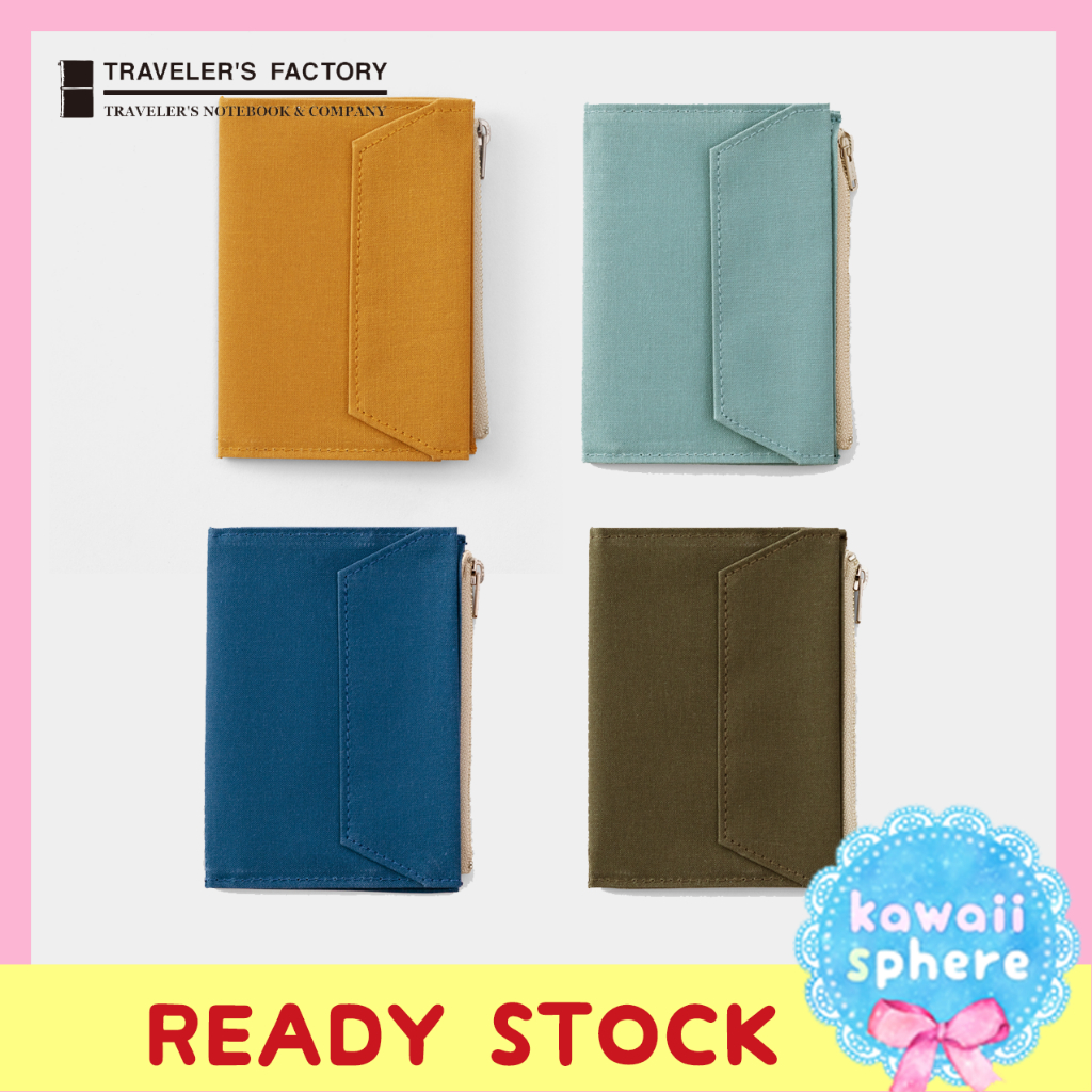 Jual Travelers Notebook Passport Size Papercloth Zipper | Paper Cloth ...