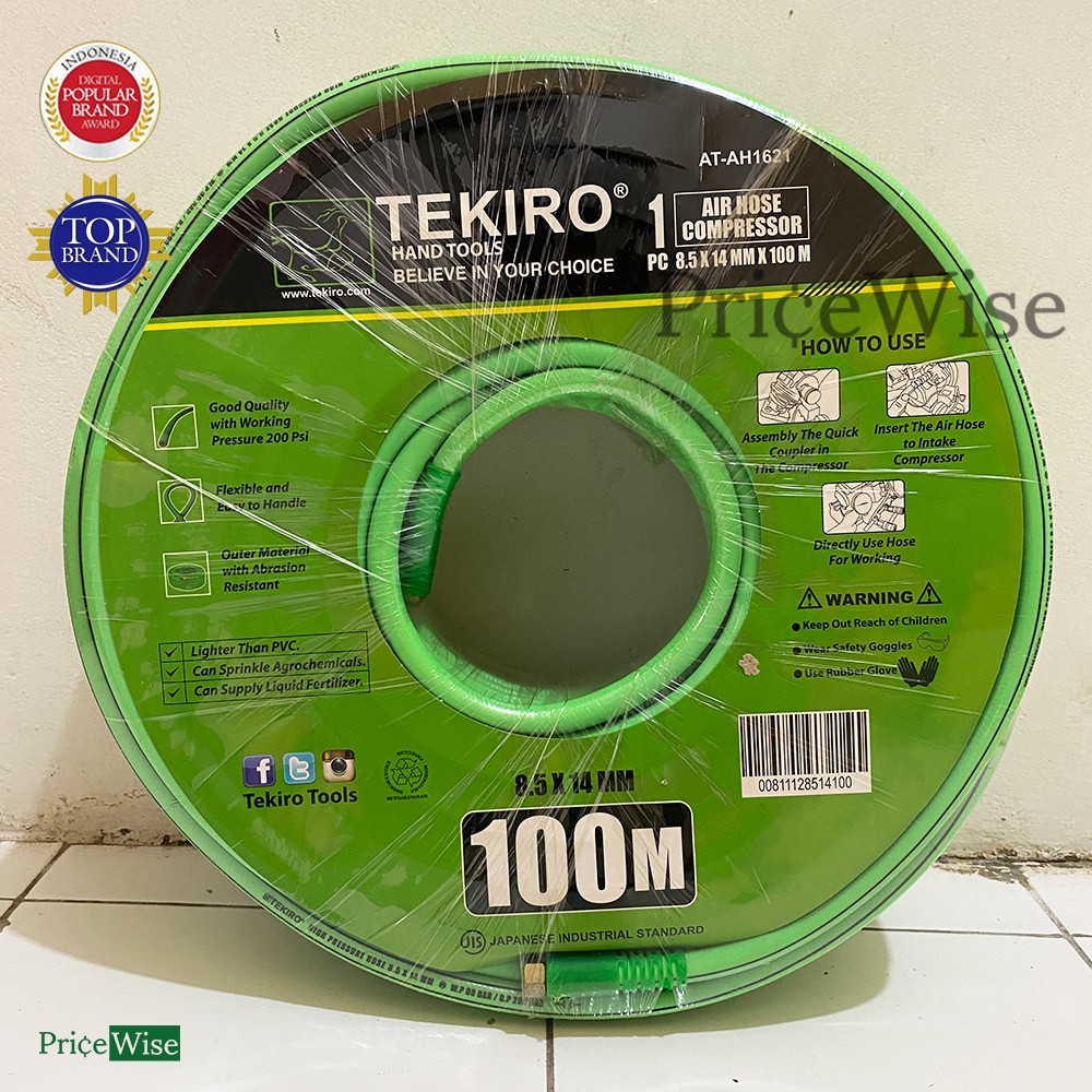 Jual Selang Angin Kompressor 8.5 x 14 mm x 100 m Tekiro // Air Hose ...