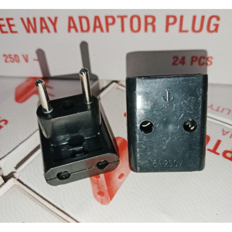 Jual steker T mini hitam steker cabang colokan PLUG -ART- J- 901- 6A ...