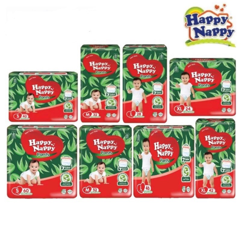 Jual HAPPY NAPPY PANTS BIG PACK COMFORT POPOK CELANA BAYI BABY DIAPERS ...