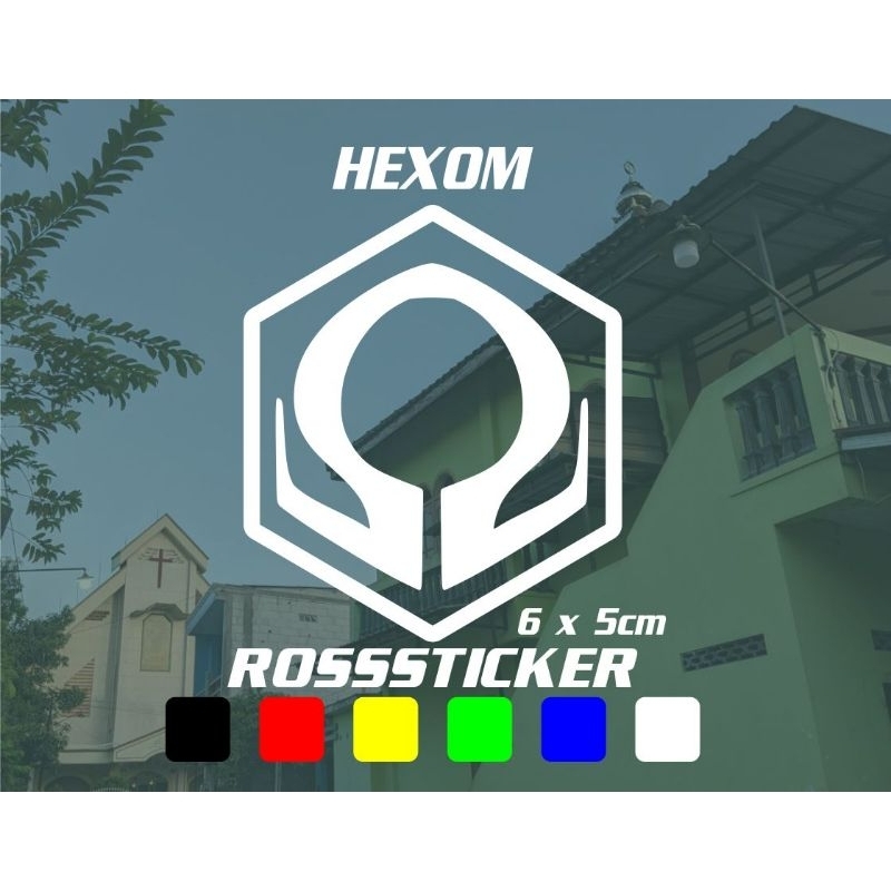 Jual cutting sticker logo hexom - stiker timbul logo hexom | Shopee Indonesia