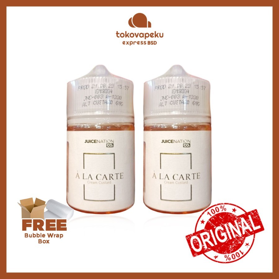 Jual A LA CARTE CREAM CUSTARD ALA CARTE 60ML JUICENATION | Shopee Indonesia