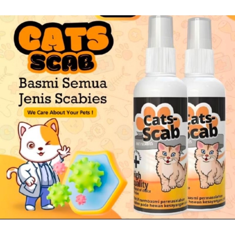 Jual Cats Scab spray ampuh mengatasi scabies dan kudis efektif untuk ...