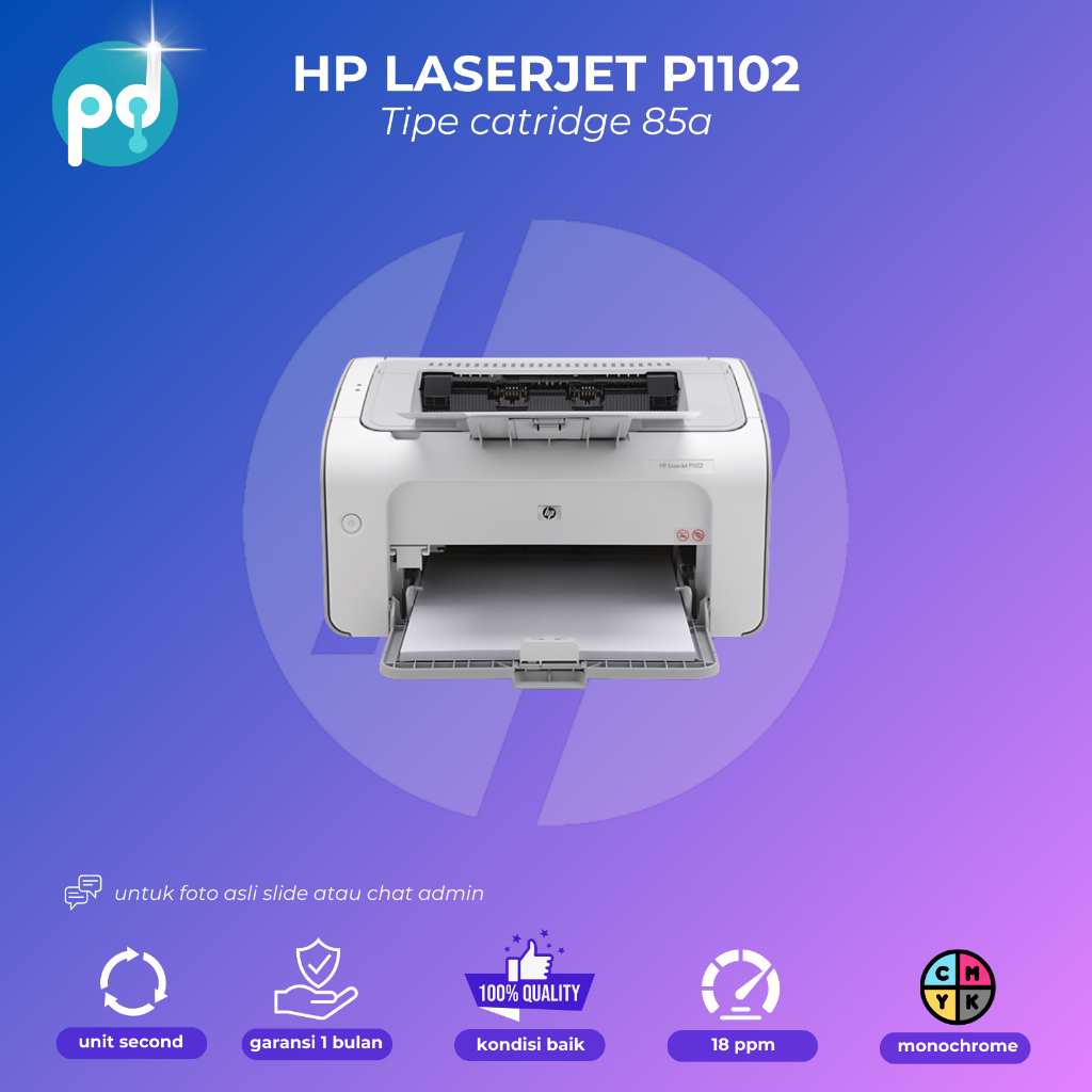 Jual Printer Hp Laserjet P1102 Hitam putih - A4 F4 | Shopee Indonesia