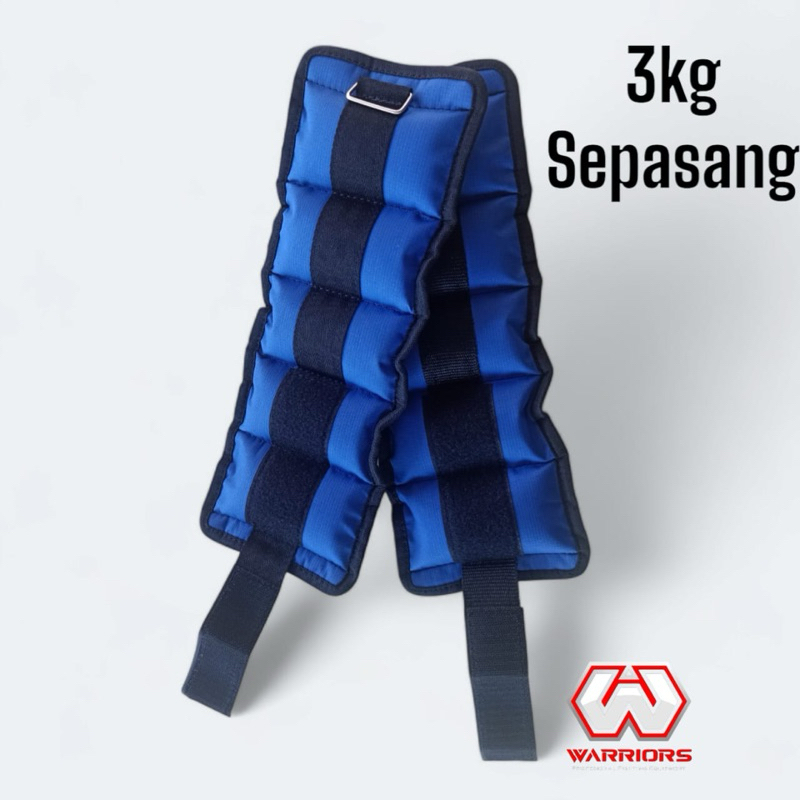 Jual pemberat kaki 3kg wrist band bending dumbell (sepasang) | Shopee ...