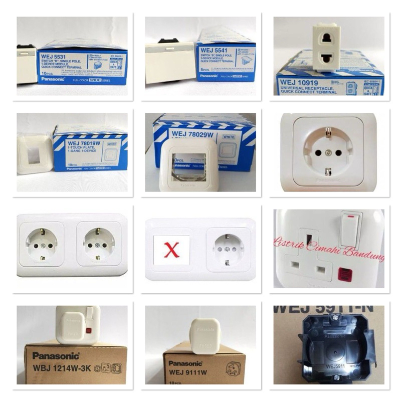 Jual SAKLAR PANASONIC ENGKEL 5531 5541 / SERI GANDA / STOP KONTAK CP ...