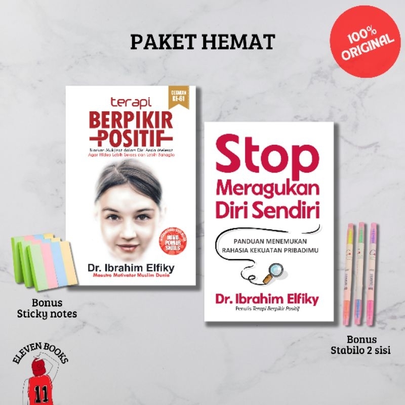 Jual Eleven Books Paket Hemat Buku Terapi Berpikir Positif & Stop Meragukan Diri Sendiri - Dr ...
