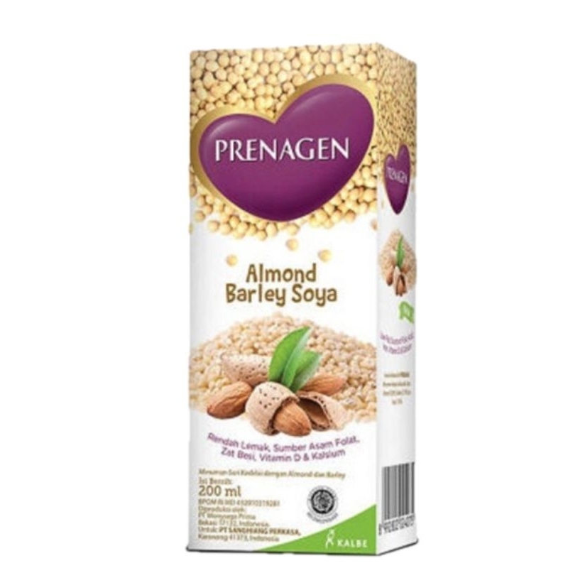 Jual Prenagen almond barley susu UHT soya 185 ml | Shopee Indonesia