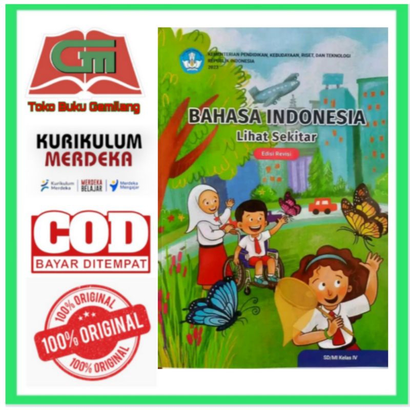 Jual BUKU BAHASA INDONESIA UNTUK SD/MI KELAS 4 KURIKULUM MERDEKA DIKNAS EDISI REVISI | Shopee ...