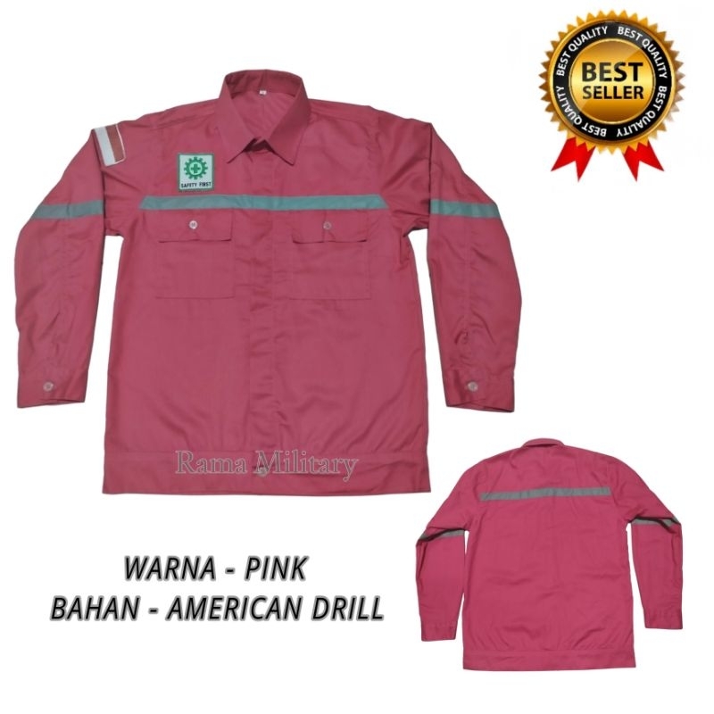 Jual WEARPACK ATASAN PROYEK SAFETY WARNA PINK | Shopee Indonesia