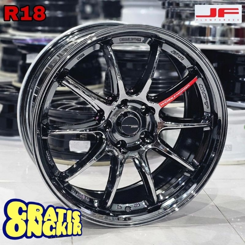 Jual velg mobil ring 18 WORK ZR10 FLOW FORMING velg racing mobil R18 Ertiga Xl7 Juke Innova ...