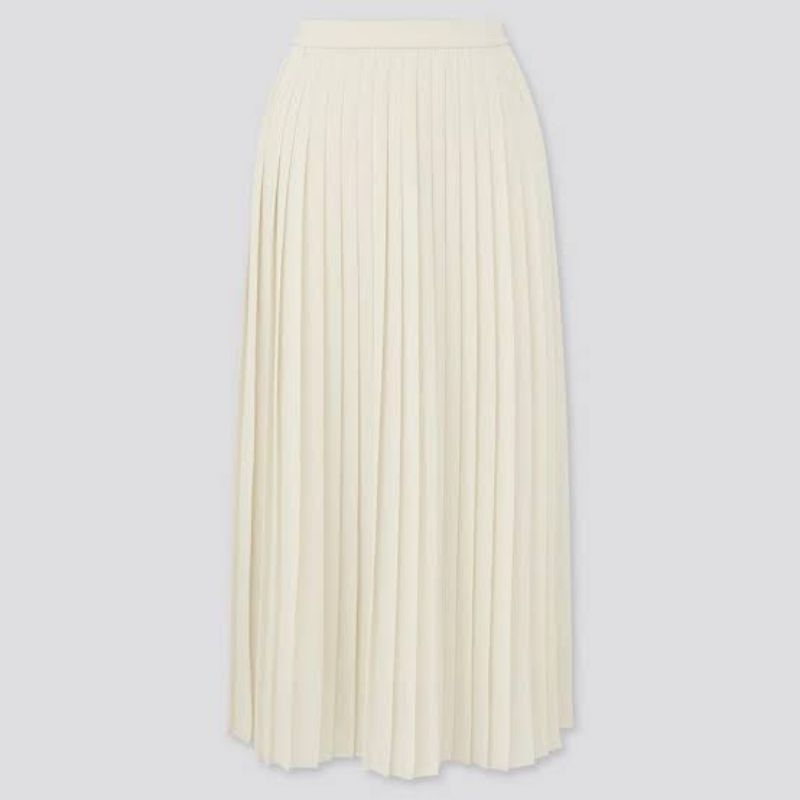 Jual ROK UNIQLO Sifon pleated skirt/ Uniqlo sifon skirt/ Uniqlo pleated ...