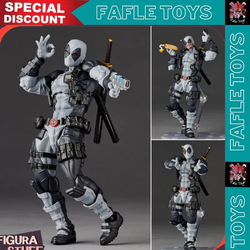 Jual Revoltech Deadpool Hitam Amazing Marvel Yamaguchi 001 Kaiyodo Grey ...