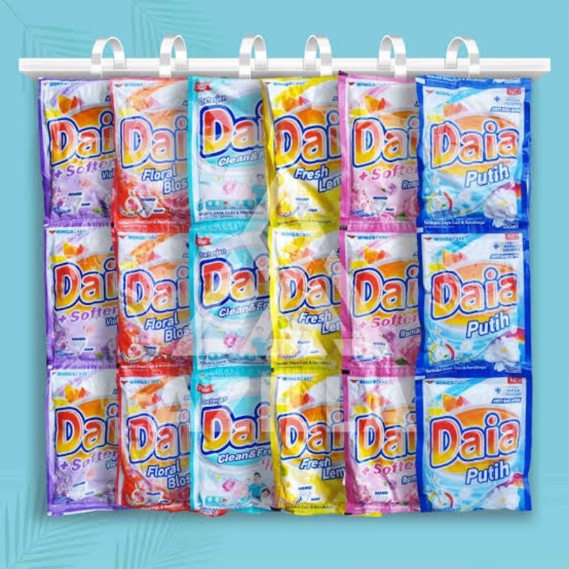 Jual Daia Detergent Bubuk Eceran 1000 1 dus isi 72 sachet | Shopee ...