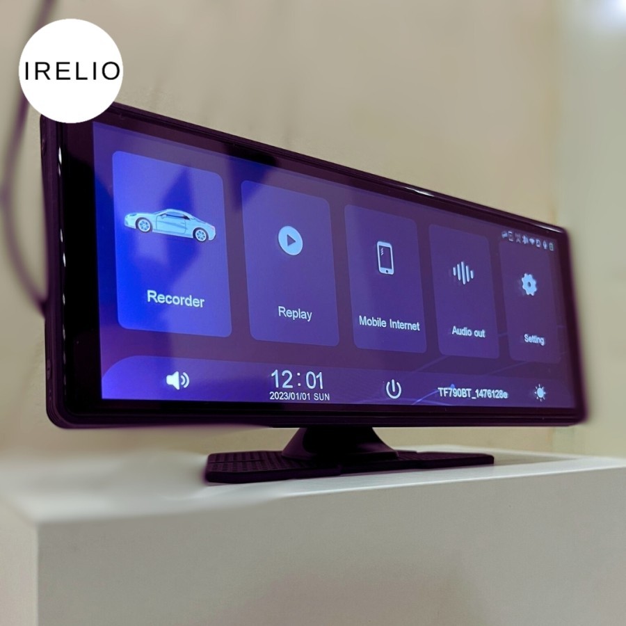 Jual IRELIO Integrated Dashcam with Wireless Android Auto & Apple ...