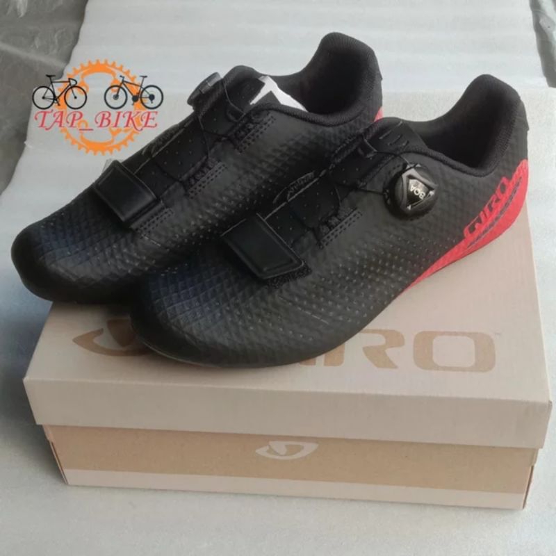 Jual Sepatu GIRO CADET Carbon Multi Cleat Black/Red White/Black - Road ...