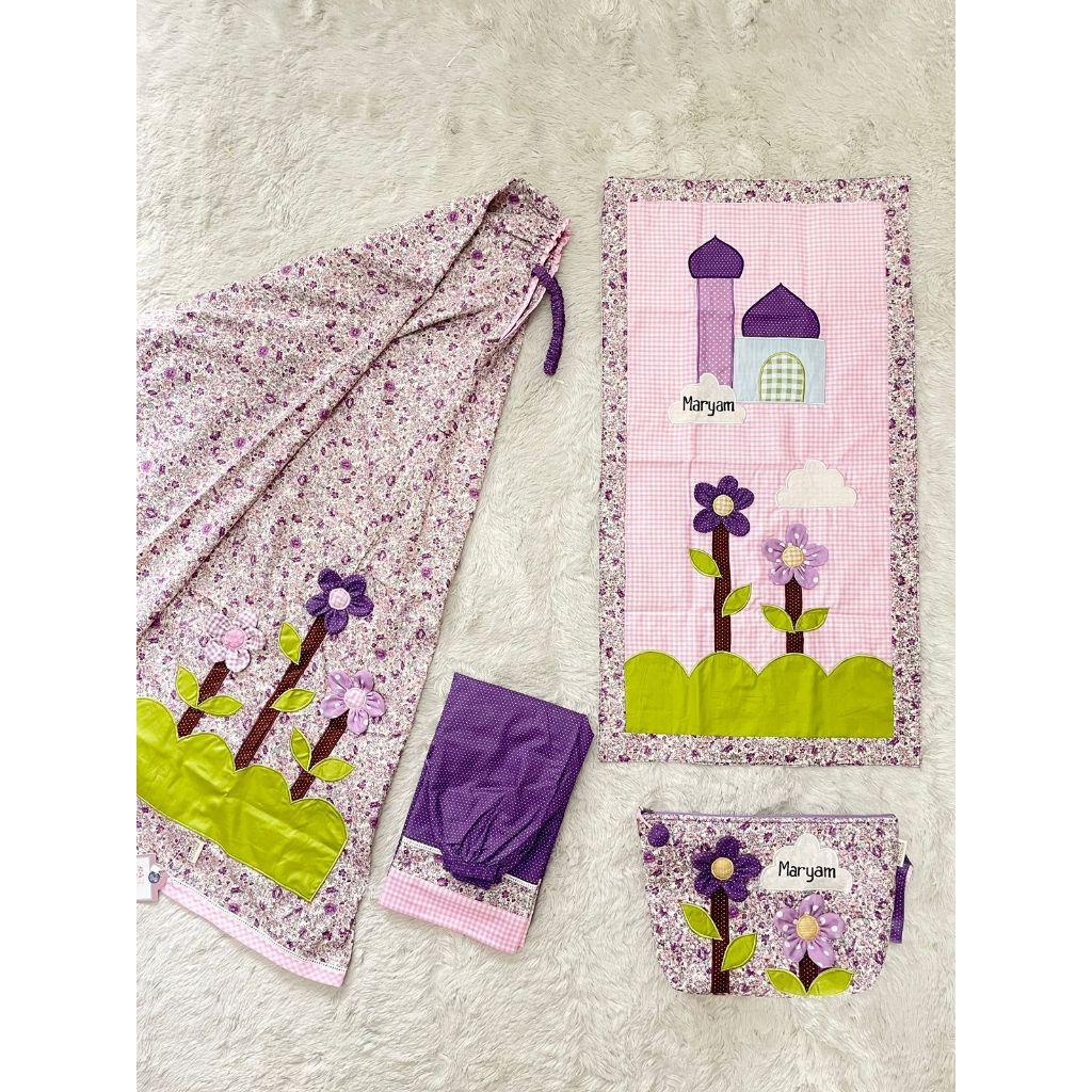 Jual Mukena Travel Katun Jepang FULL GAMBAR - MOTIF : BUNGA VINTAGE ...