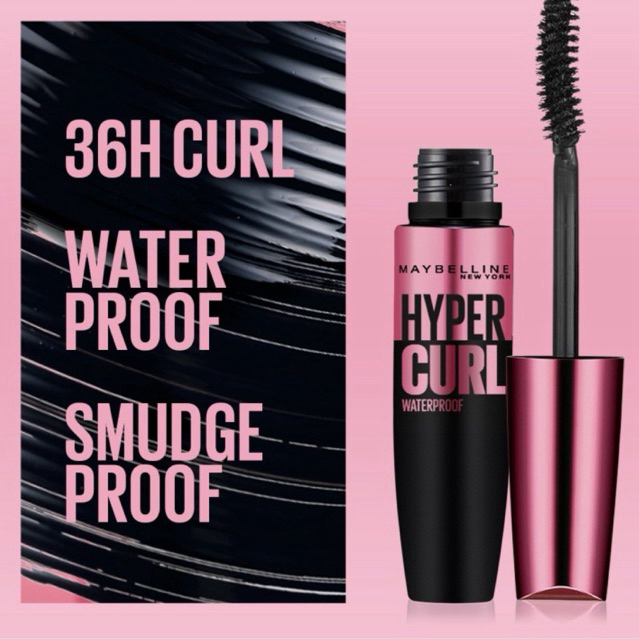 Jual MAYBELLINE VOLUME EXPRESS HYPERCURL WATERPROOF MASCARA | Shopee Indonesia