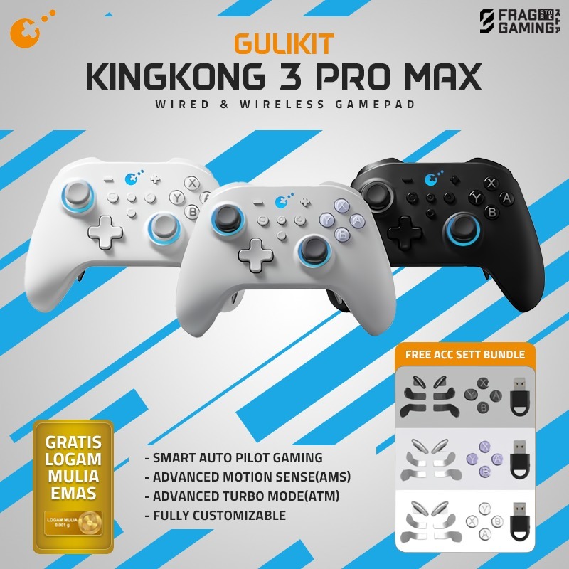 Jual Gulikit KingKong 3 Pro Controller Switch PC Android iOS KK3 Max ...