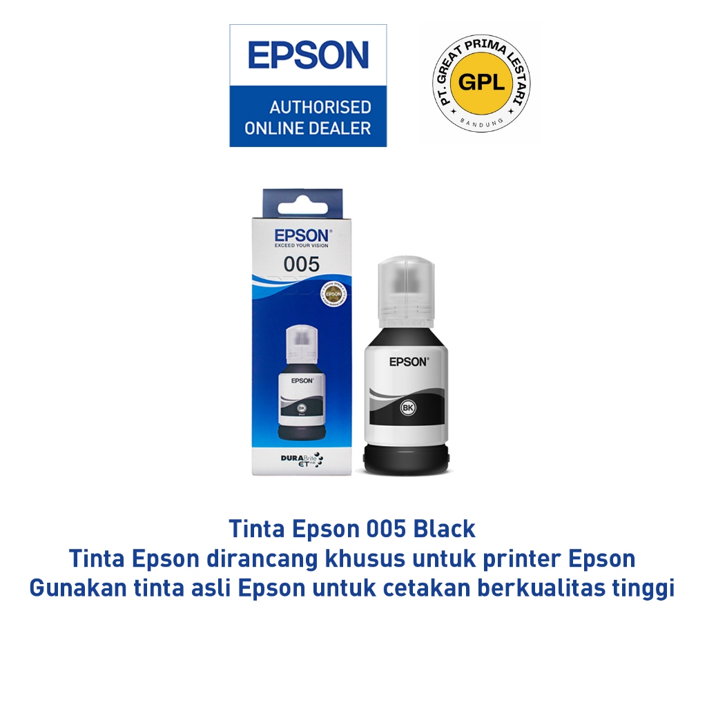 Jual Tinta Epson 005 Black - Tinta Printer M1100 M1120 M1140 M1050 ...