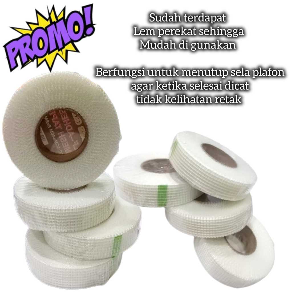 Jual Lakban Perekat Kain Kasa Gipsum Plaster Plester Gypsum Plafon GRC ...