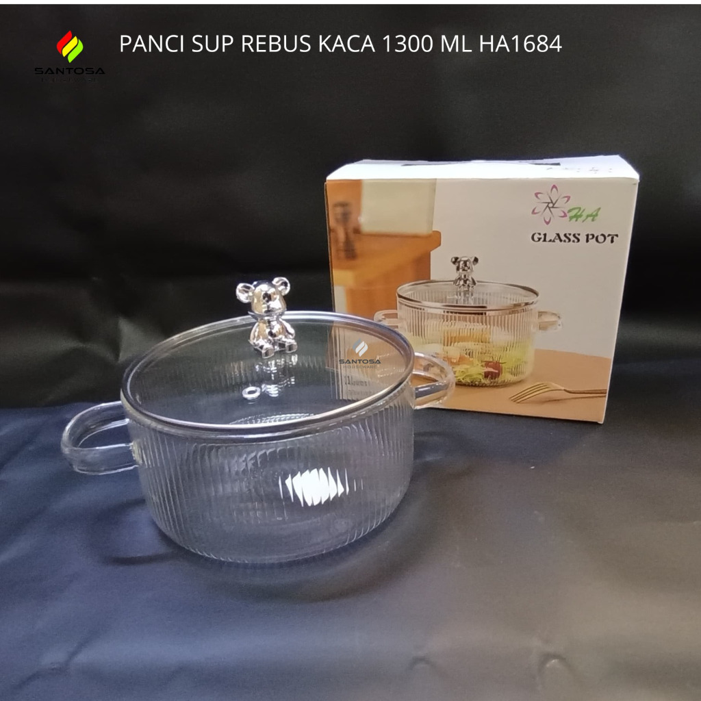 Jual Panci Sup Rebus Kaca 1300 ml | Shopee Indonesia