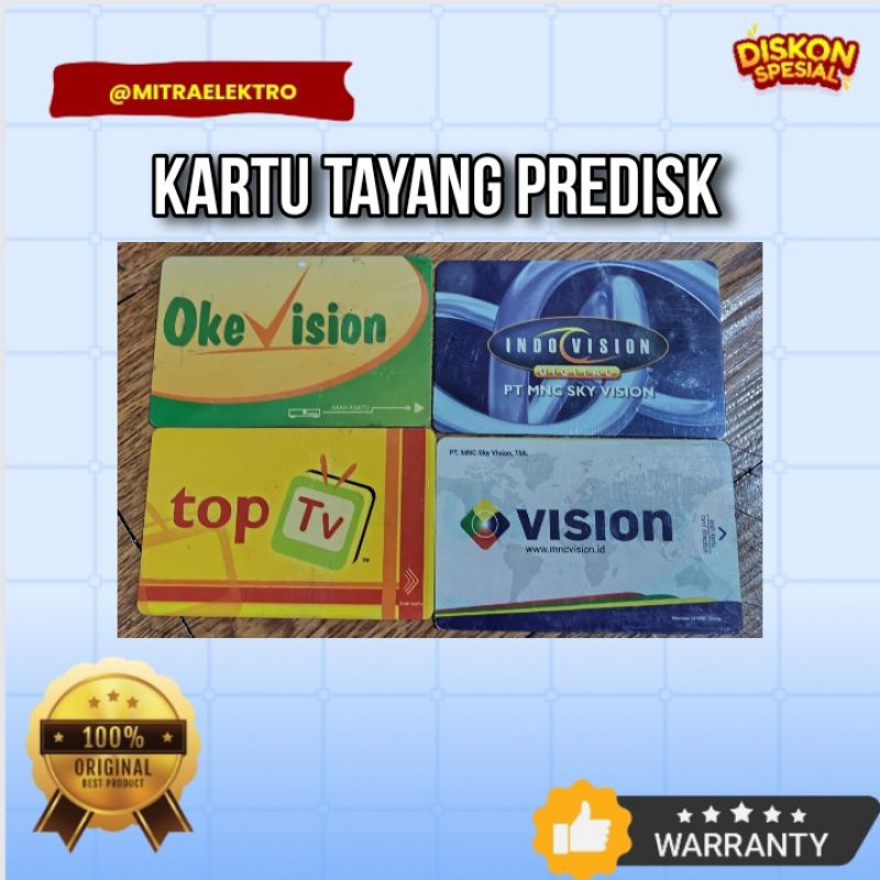 Jual KARTU TAYANG PREDISC STOK TERBATAS | Shopee Indonesia