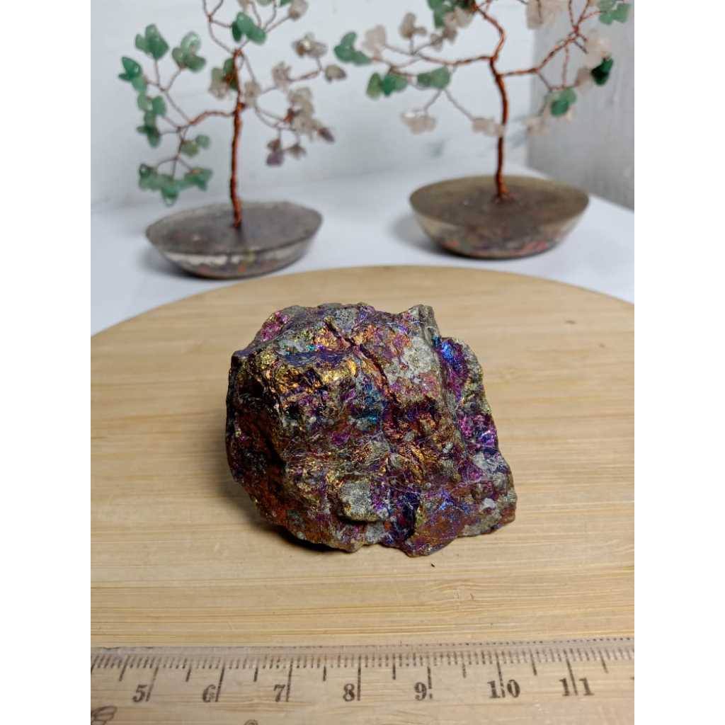 Jual Batu Rough Rainbow Pyrite Chalcopyrite Peacock Mystic Ore Natural ...