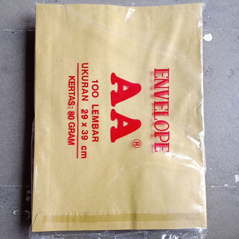 Jual [100 LEMBAR] AMPLOP CASING COKLAT SUPER MAP | Shopee Indonesia