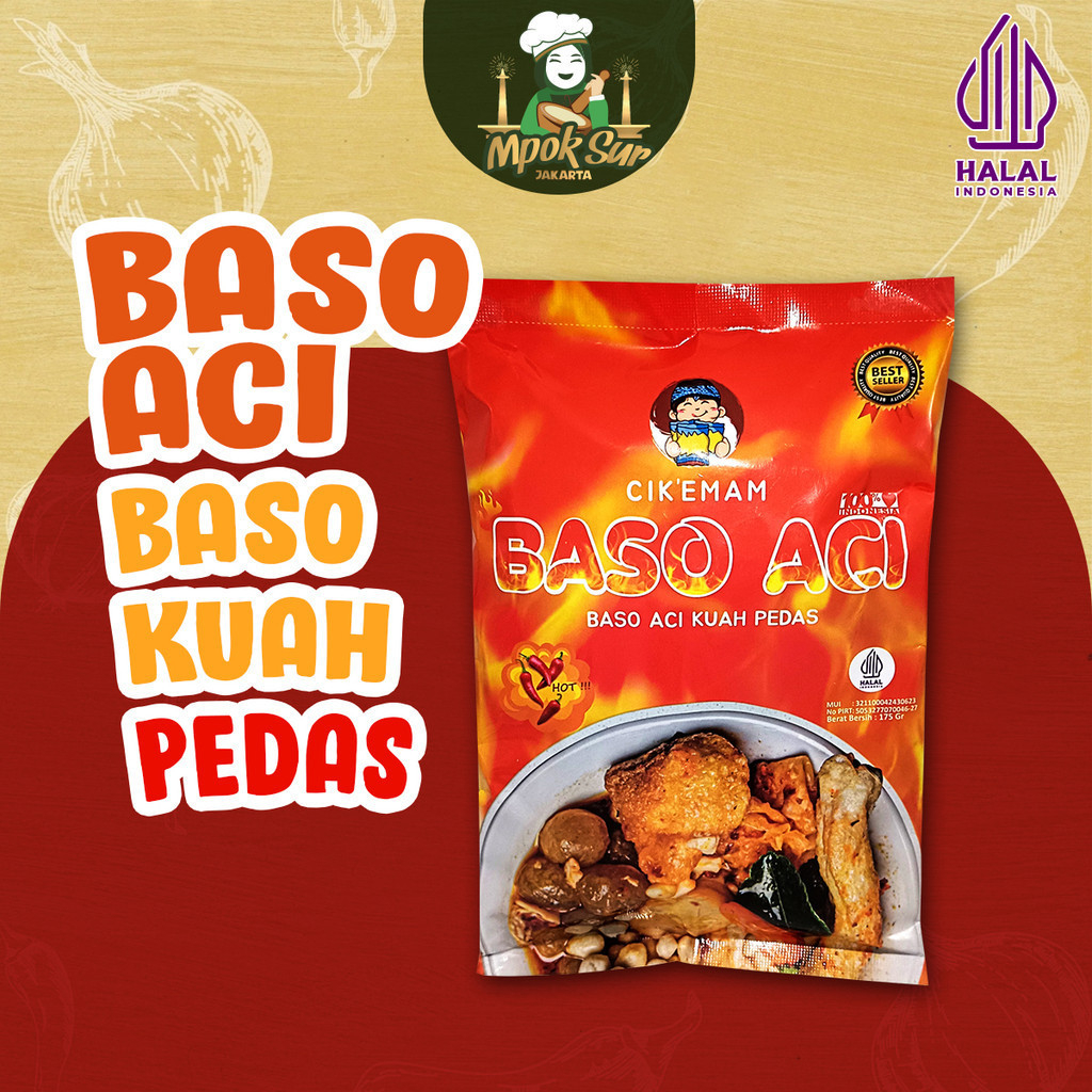 Jual Baso Aci Kuah Pedas Cikemam Bakso Aci Boci Instan Halal | Shopee ...