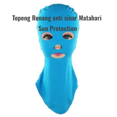 Jual Facekini face kini Topi Topeng Renang Full Face Sun Block Topi ...