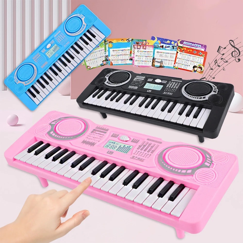 Jual Mainan Anak Piano Musical Keyboard 37 Keys - Black | Shopee Indonesia