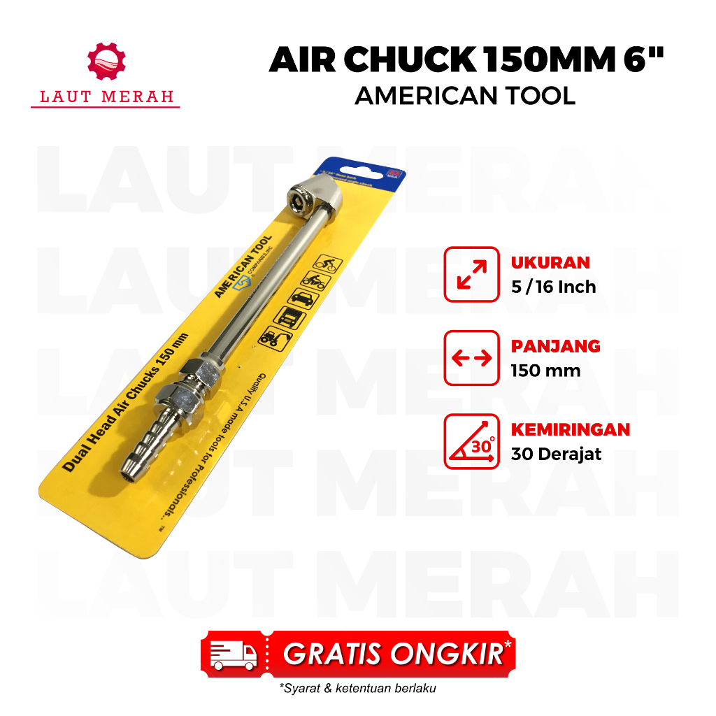 Jual Pengisi Isi Angin Ban Motor Mobil 6" 150 mm AMERICAN TOOL / Air ...