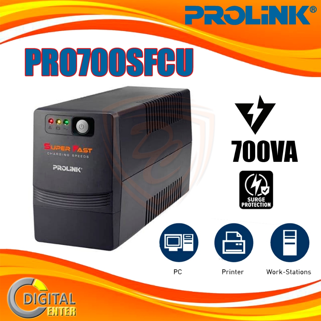 Jual UPS Prolink Pro 700SFC + Stabilizer / UPS Pro link Pro700 SFC 650VA | Shopee Indonesia