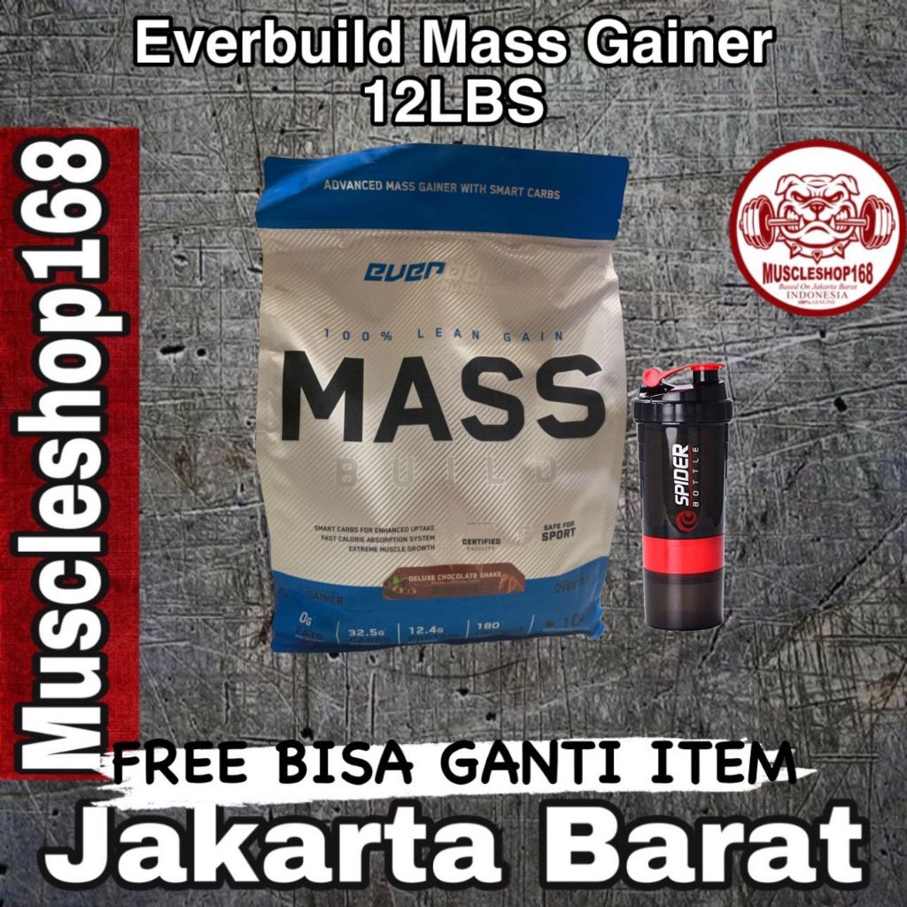 Jual Everbuild Nutrition 100% Lean Gain Mass Build 12 lbs | Shopee ...