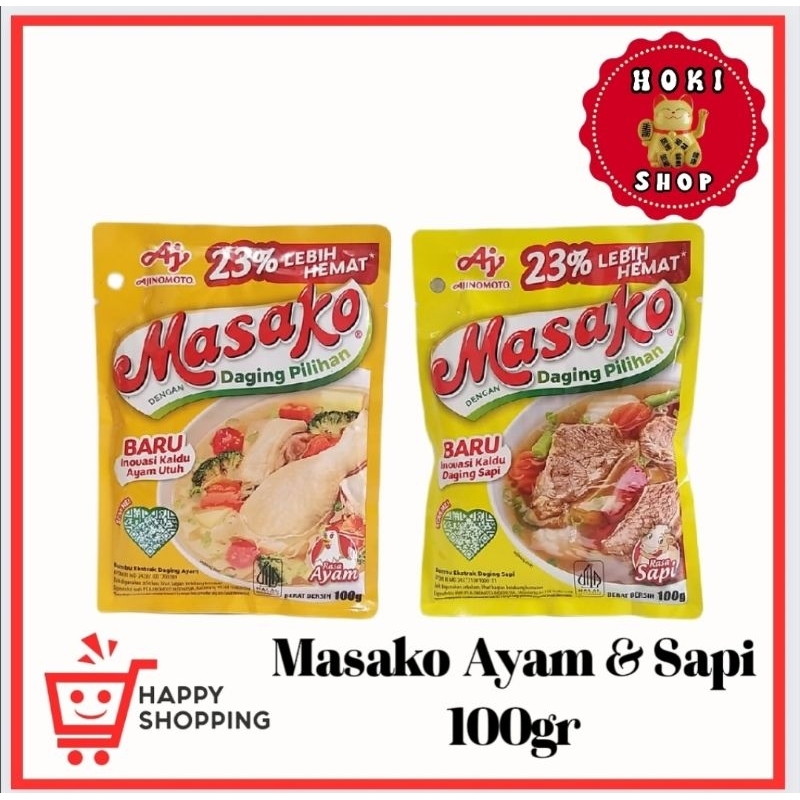 Jual Masako Ayam 100gr / Masako Sapi 100gr / Ajinomoto Masako | Shopee ...