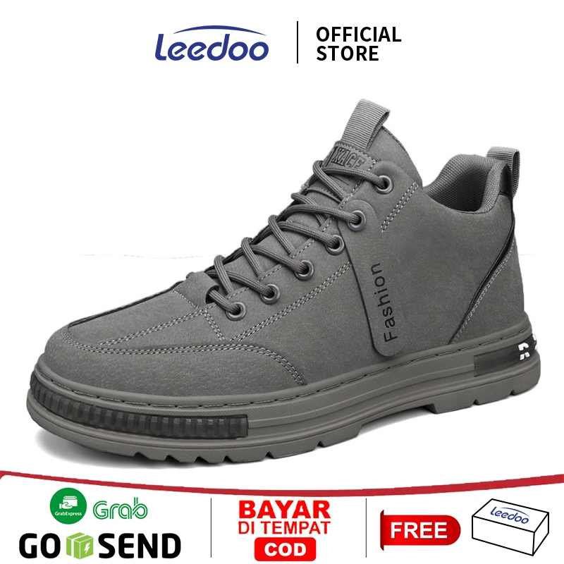 Jual Leedoo Sepatu Outdoor Pria Casual Sneakers Original Sepatu Boots Kerja Shoe Kekinian MC459 ...