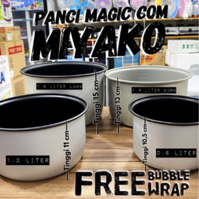 Jual PANCI RICE COOKER / MAGICOM MIYAKO ( ORIGINAL ) 0,6 1L 1,2L 1,8L ...