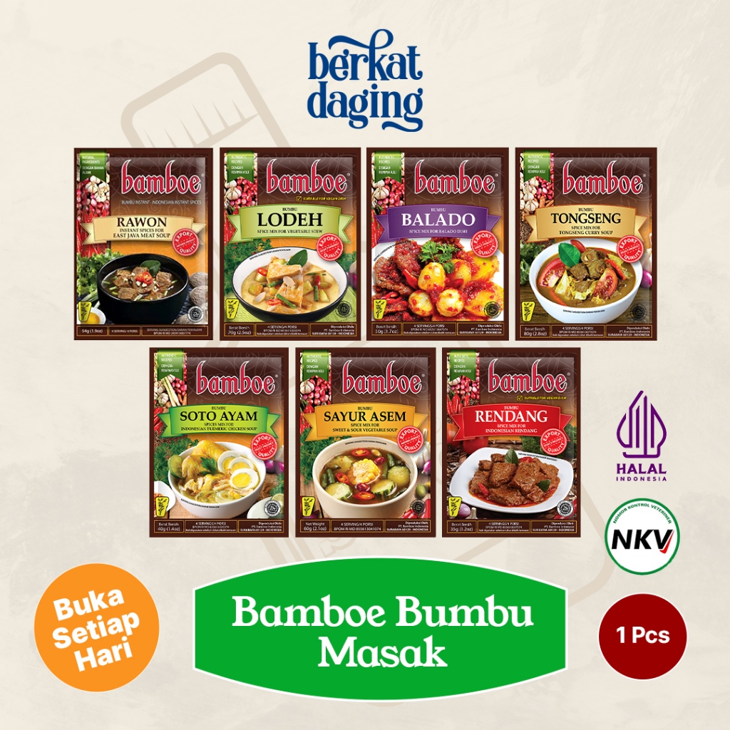 Jual Bumbu Masak Bamboe - Nasi Kuning Uduk Bakso Soto Betawi Daging ...
