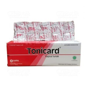 Jual Tonicard Suplemen Untuk Kesehatan Tubuh dan Jantung 1 Strip Isi 10 ...