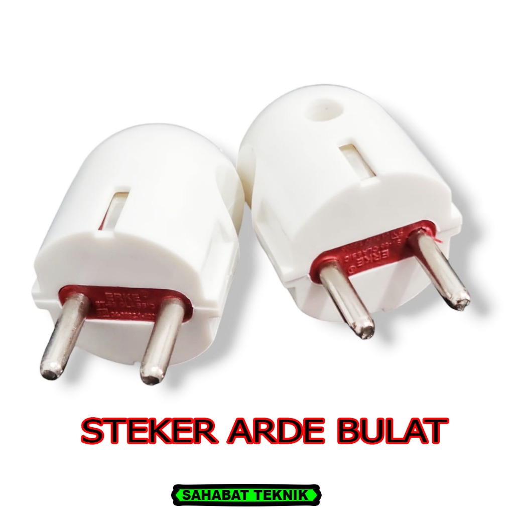 Jual Steker Arde Bulat sekelas broco uticon / colokan listrik bulat ...