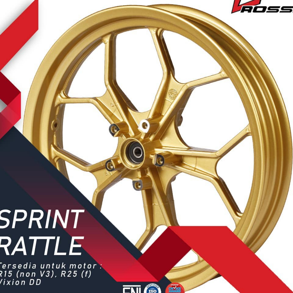 Jual Velg Rossi Rattle Palang 5 Y R15 lama V1,V2/Xabre Gold | Shopee ...