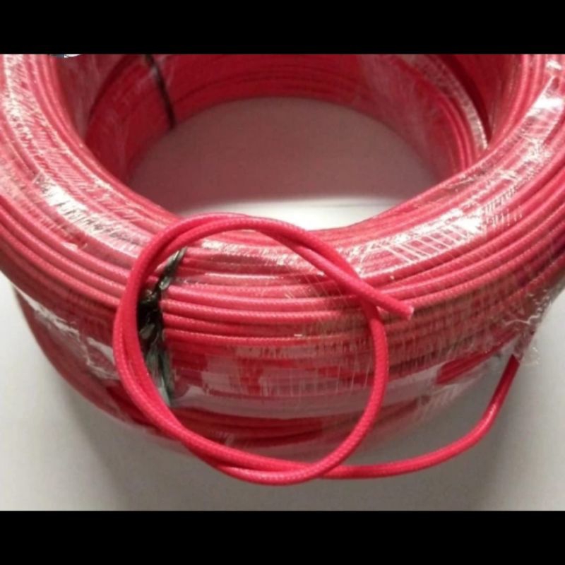 Jual KABEL HEATER | Kabel tahan panas 0,5mm (merah) | Shopee Indonesia
