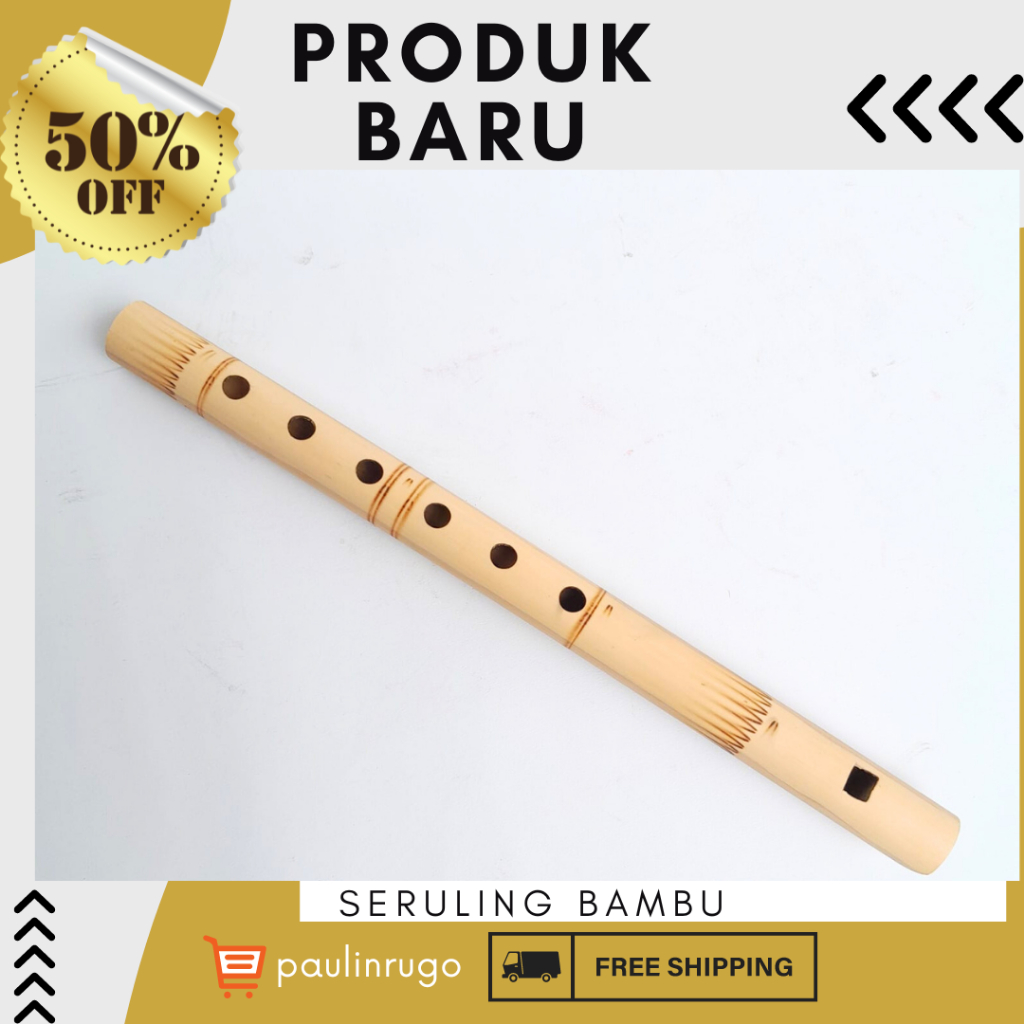 Jual SERULING BAMBU JADUL|Seruling / Suling Bambu, 6 Lubang, Panjang 30 ...