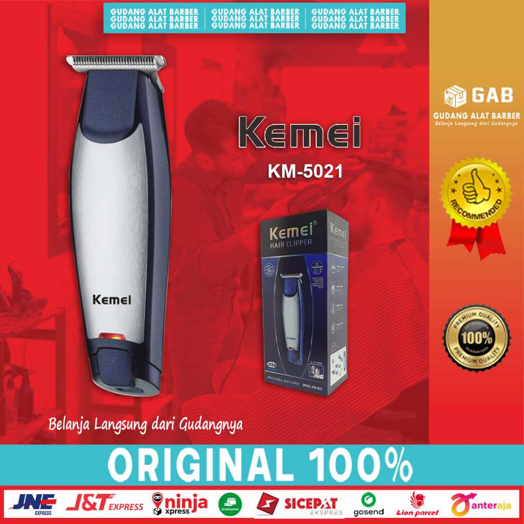 Jual Hair Trimmer Kemei KM 5021 Barbershop Alat Cukur Pangkas Rambut Elektrik Barbershop 6000 ...