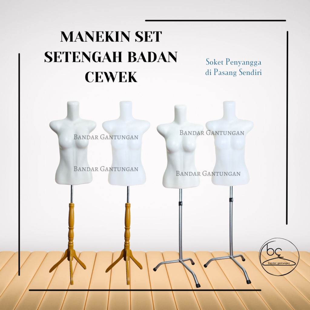 Jual Manekin Lurus/Patung Cewek/Manekin Setengah Badan/Patung Manekin ...
