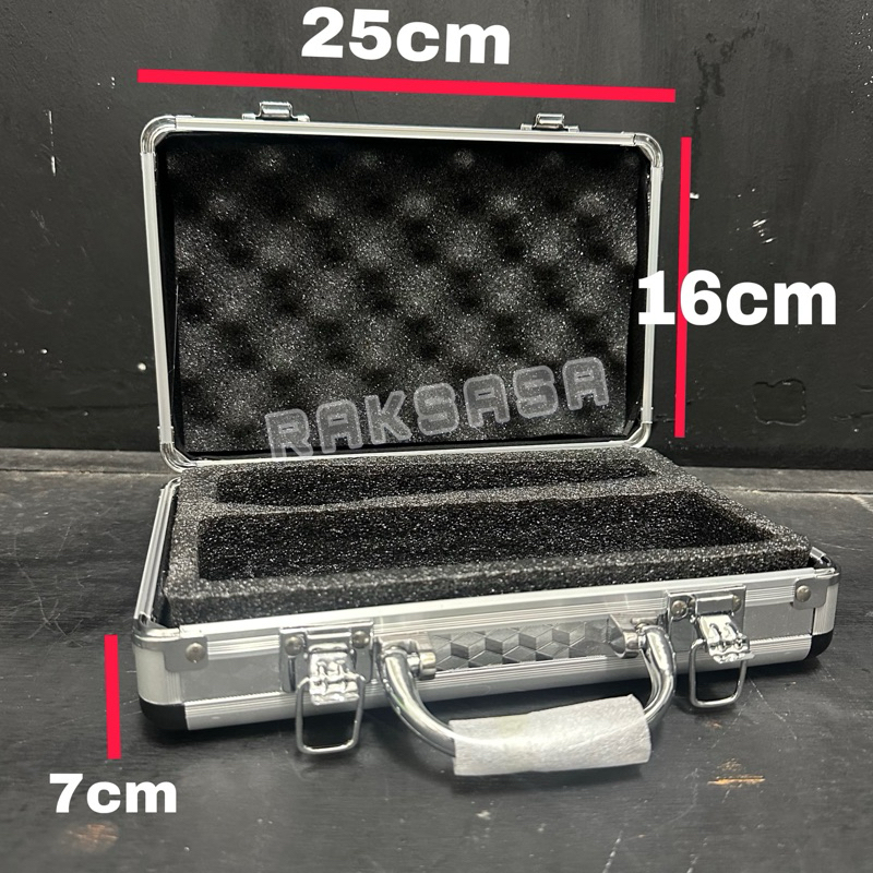 Jual Koper Microphone Aluminium Hardcase Mikrofon Kabel Silver atau Box ...