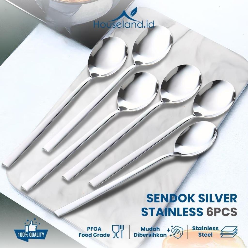 Jual Sendok silver 1 Set Lengkap Sendok Korea Set Sendok Makan Sendok ...